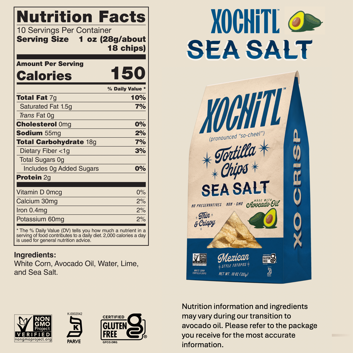 Sea Salt Tortilla Chips – Xochitl Chips and Salsa